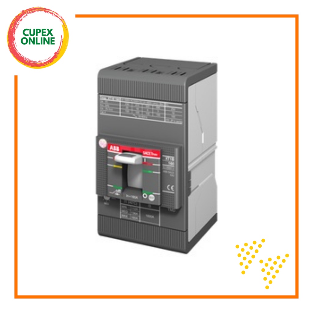 ABB XT1B 160 MCCB 160A 32-450A/63-630A/100-1000A 3P 18KA TMD (cupex) | Shopee Malaysia