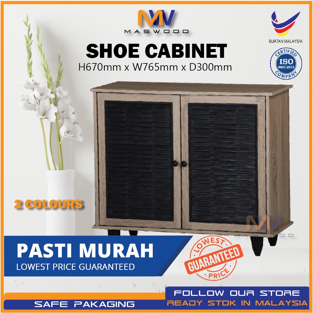 Rak Kasut Bertutup Premium Shoe Rack Cabinet with door Modern shoe rack ...