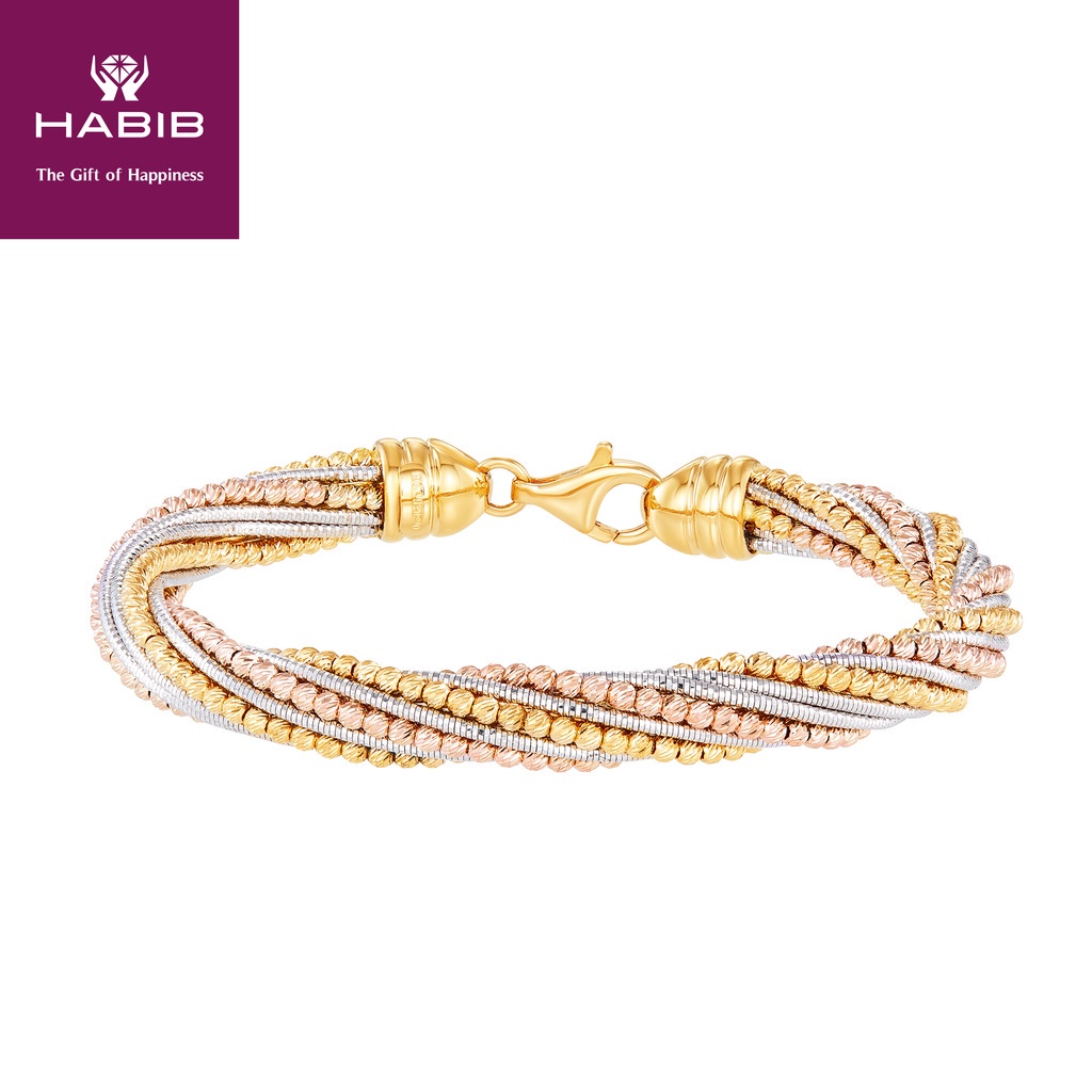 HABIB Oro Italia Lourdes Gold Bangle, 916 Gold | Shopee Malaysia