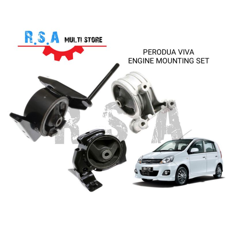 PERODUA VIVA ENGINE MOUNTING SET (AUTO/MANUAL) | Shopee Malaysia