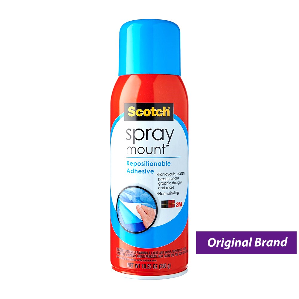 3M Scotch Spray Mount Repositionable Adhesive Artist - 290g | Shopee ...