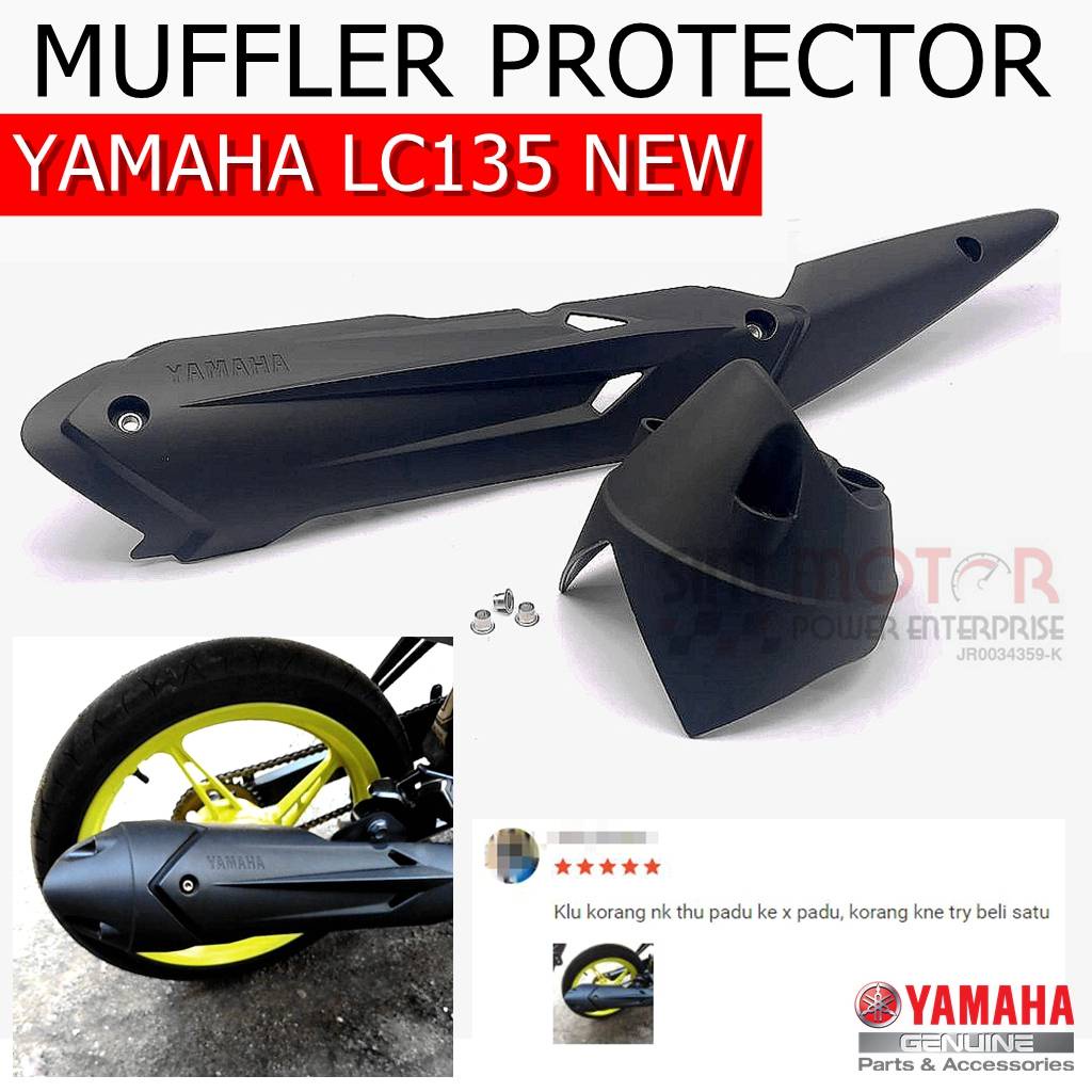 MUFFLER PROTECTOR EXHAUST COVER LC 135 LC135 NEW V5 V6 V7 + MUFFLER END ...