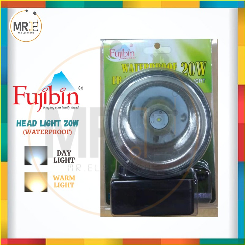 [Original] 20W WATERPROOF Fujibin High Power Rechargeable LED Head Lamp ...