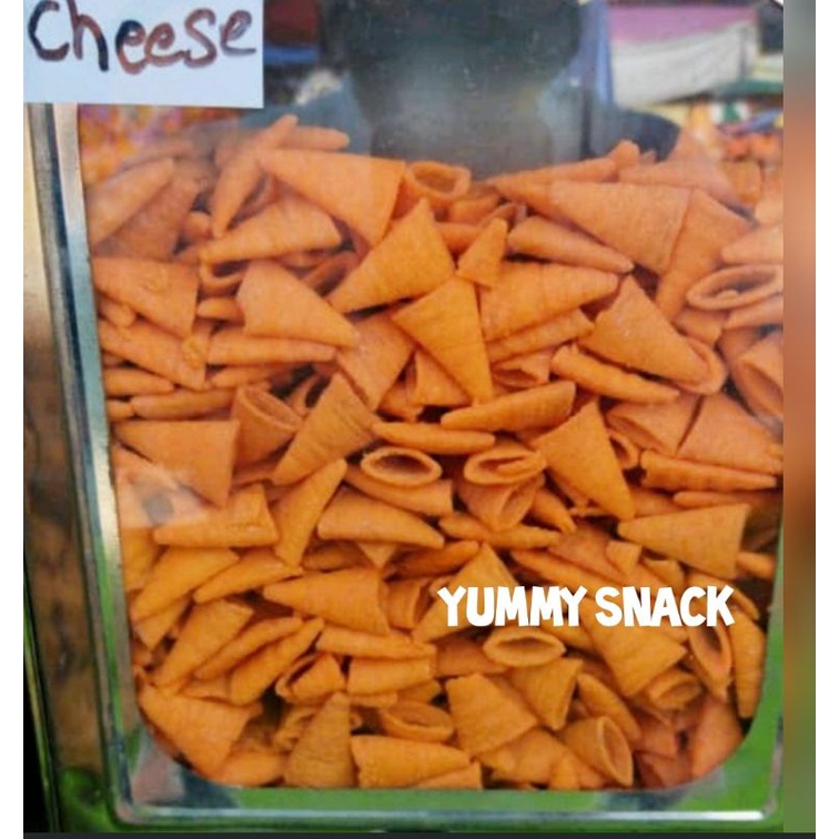 Keropok Segi Tiga Cheese / Keropok Topi / Angry Bite Cone Shape Cracker ...