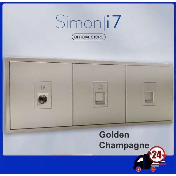 Simon i7 Series Switch / Switches & Socket Outlet (GOLDEN CHAMPAGNE ...