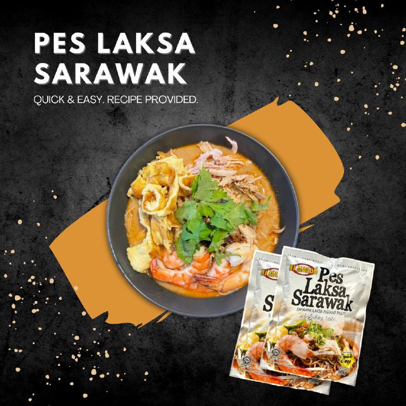 Pes Laksa Sarawak Hj Manan l Laksa Sarawak paste l Instant Paste ...