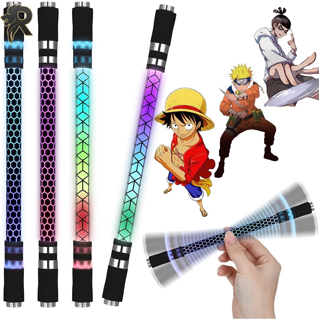 RL Cartoon Demon Slayer Naruto One Piece Luminous Spinning Pen ...