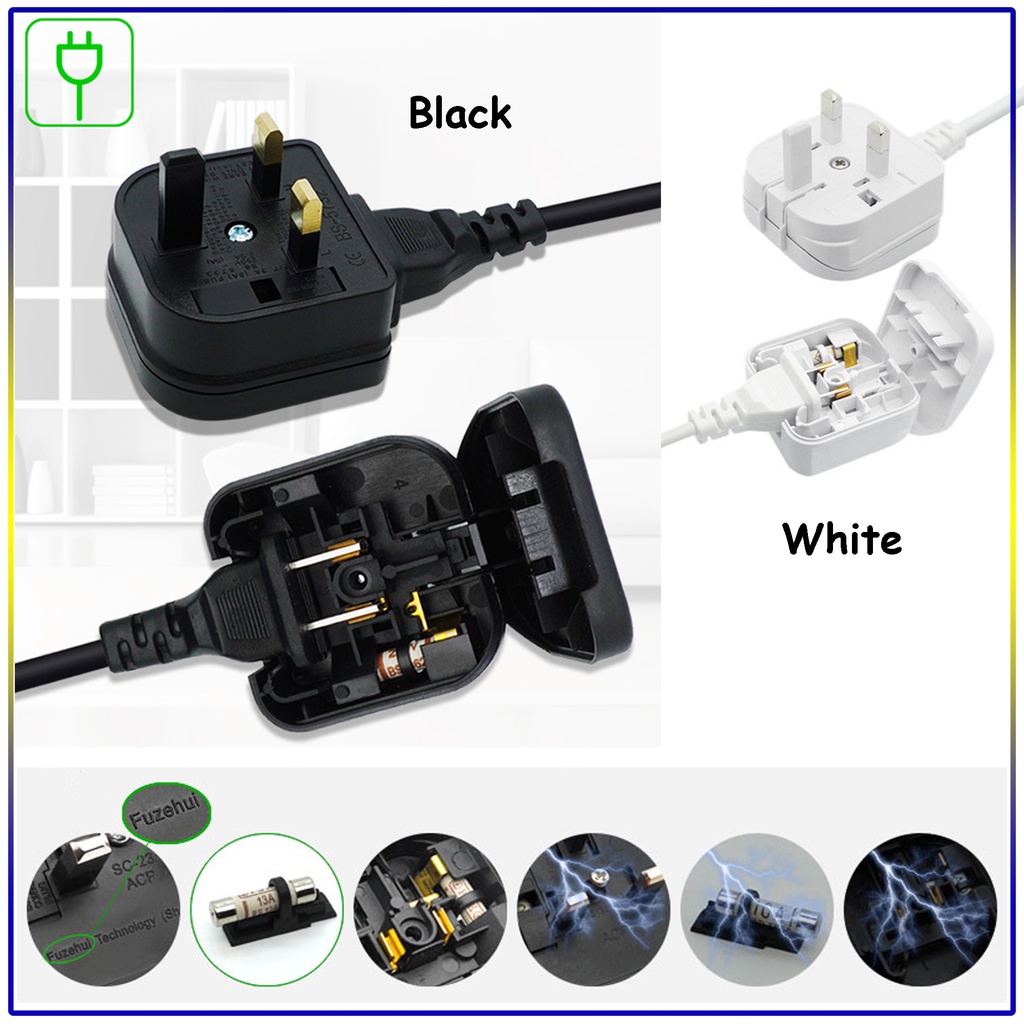 Embedded American China 2 Pin Plug Convert to British UK Standard ...