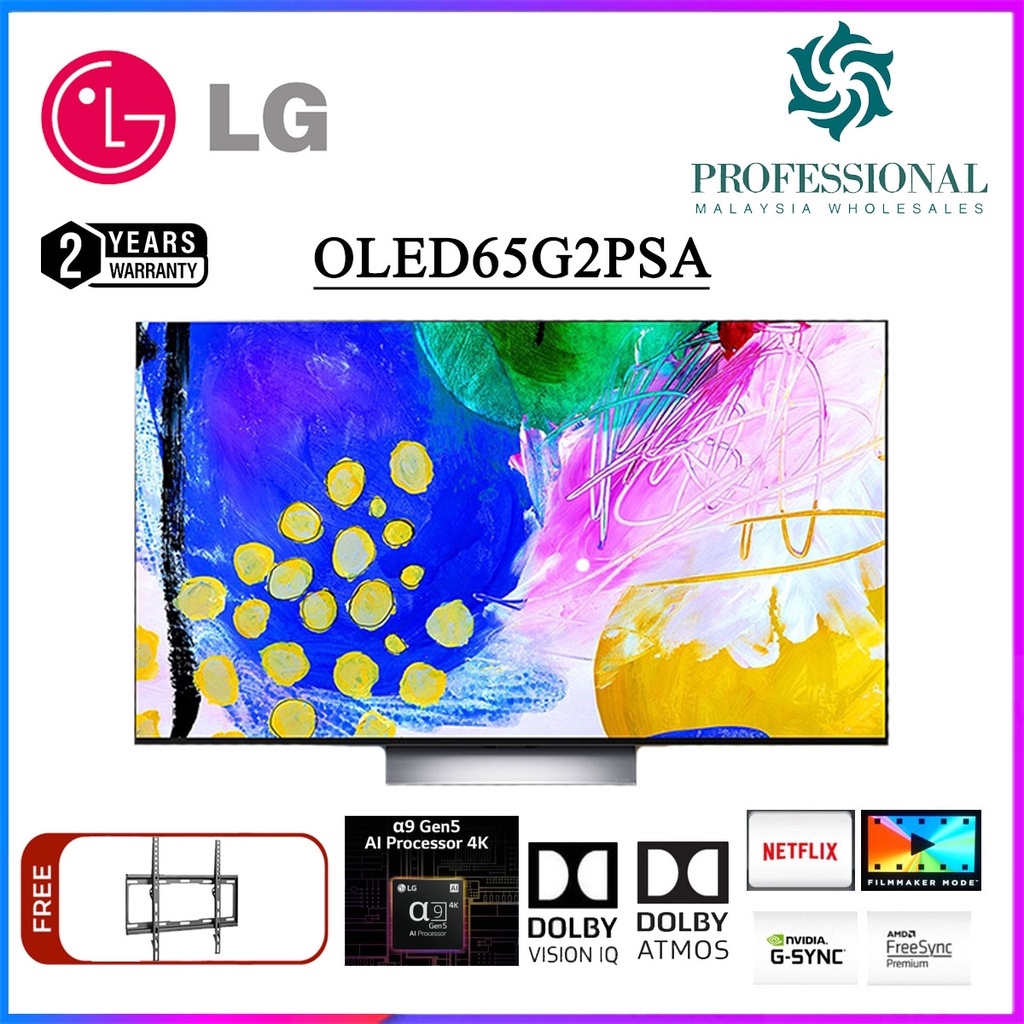 [2022 NEW] LG G2 65 INCH 4K Smart SELF-LIT OLED TV with AI ThinQ ...