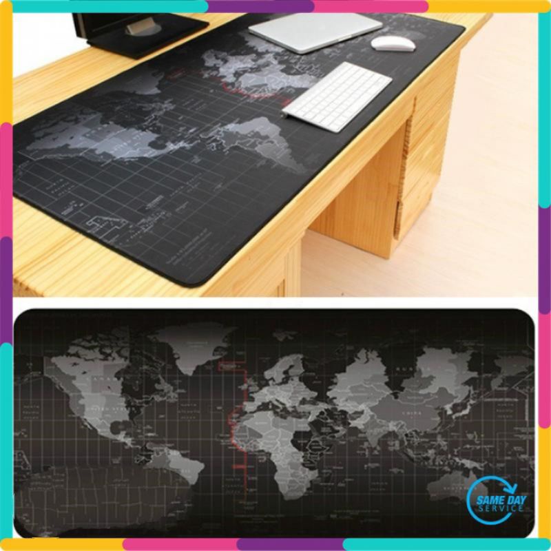 Gaming Mouse Pad Motif World Map 300x800 mm | Shopee Malaysia