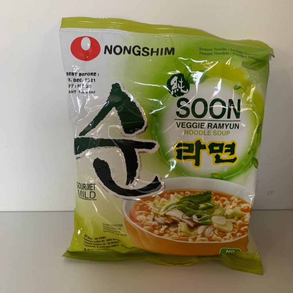 (Made In Korea) Nong Shim Soon Veggie Ramyun (1 x 120g) | Shopee Malaysia