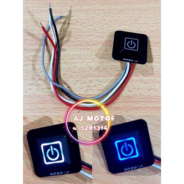 UNIVERSAL SWITCH BUTTON ON OFF LED SPORT LIGHT SPORTLIGHT LAMPU SUIS ...