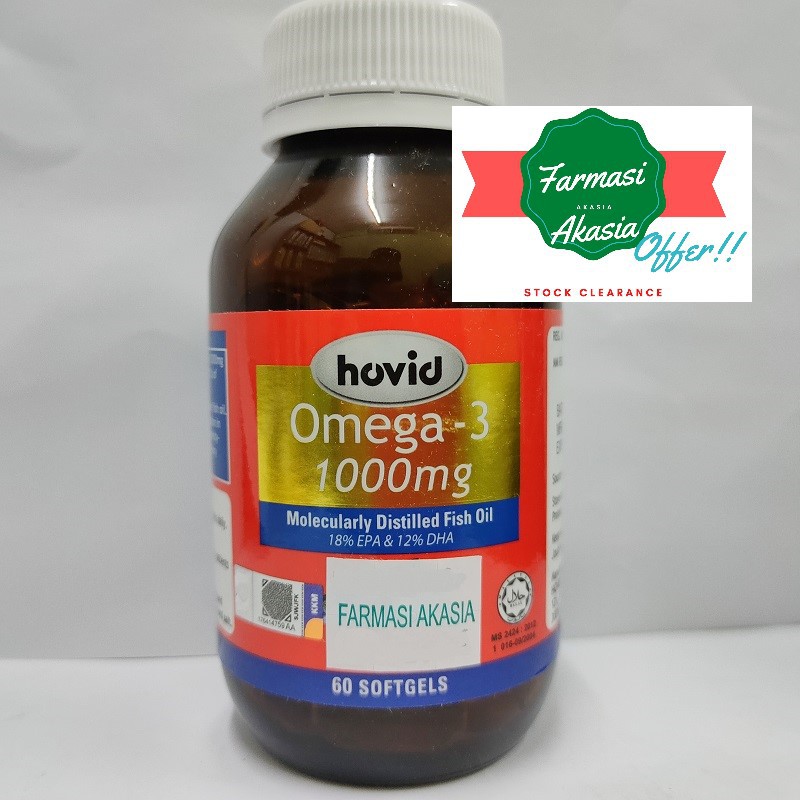 HOVID OMEGA-3 1000MG SOFTGEL 60'S/BOT | Shopee Malaysia