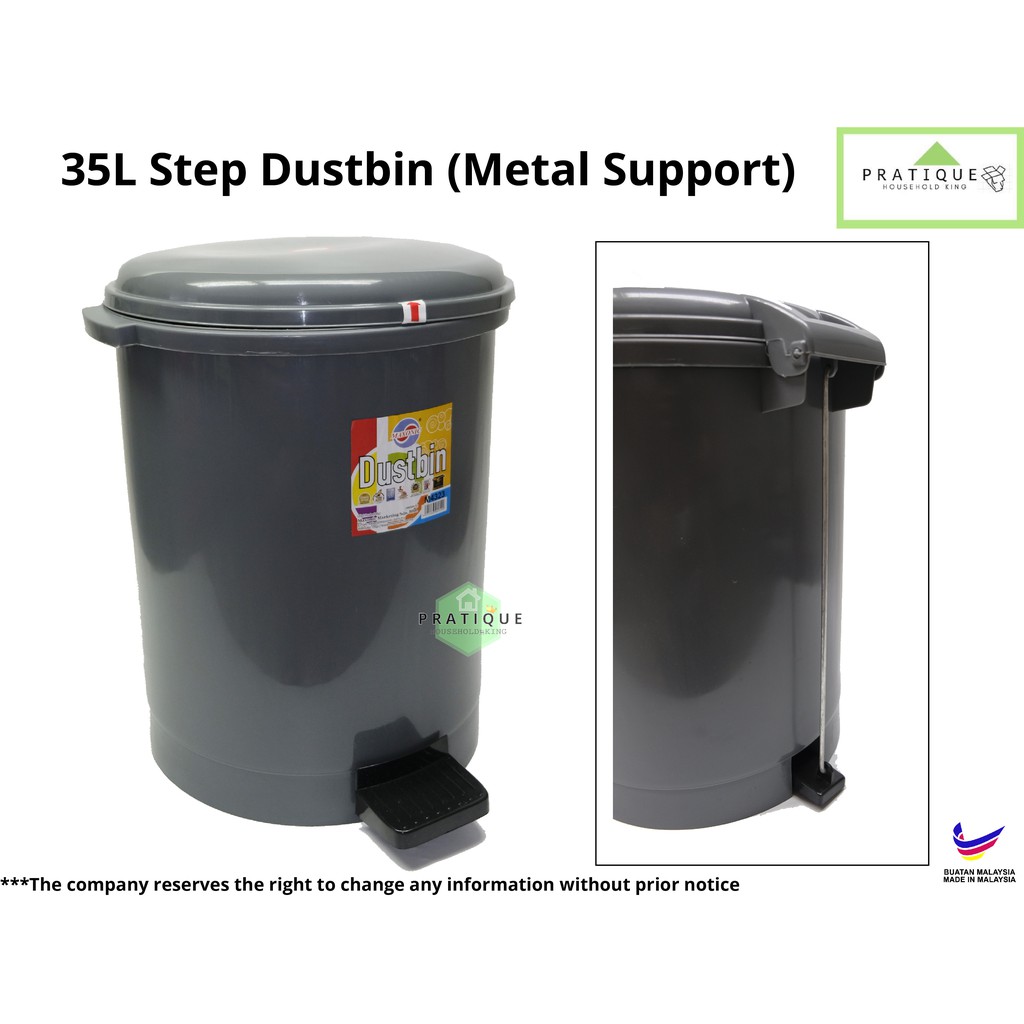 35 liter Metal Support Step Dustbin / 35L Step Dustbin /Big Rubbish Bin ...