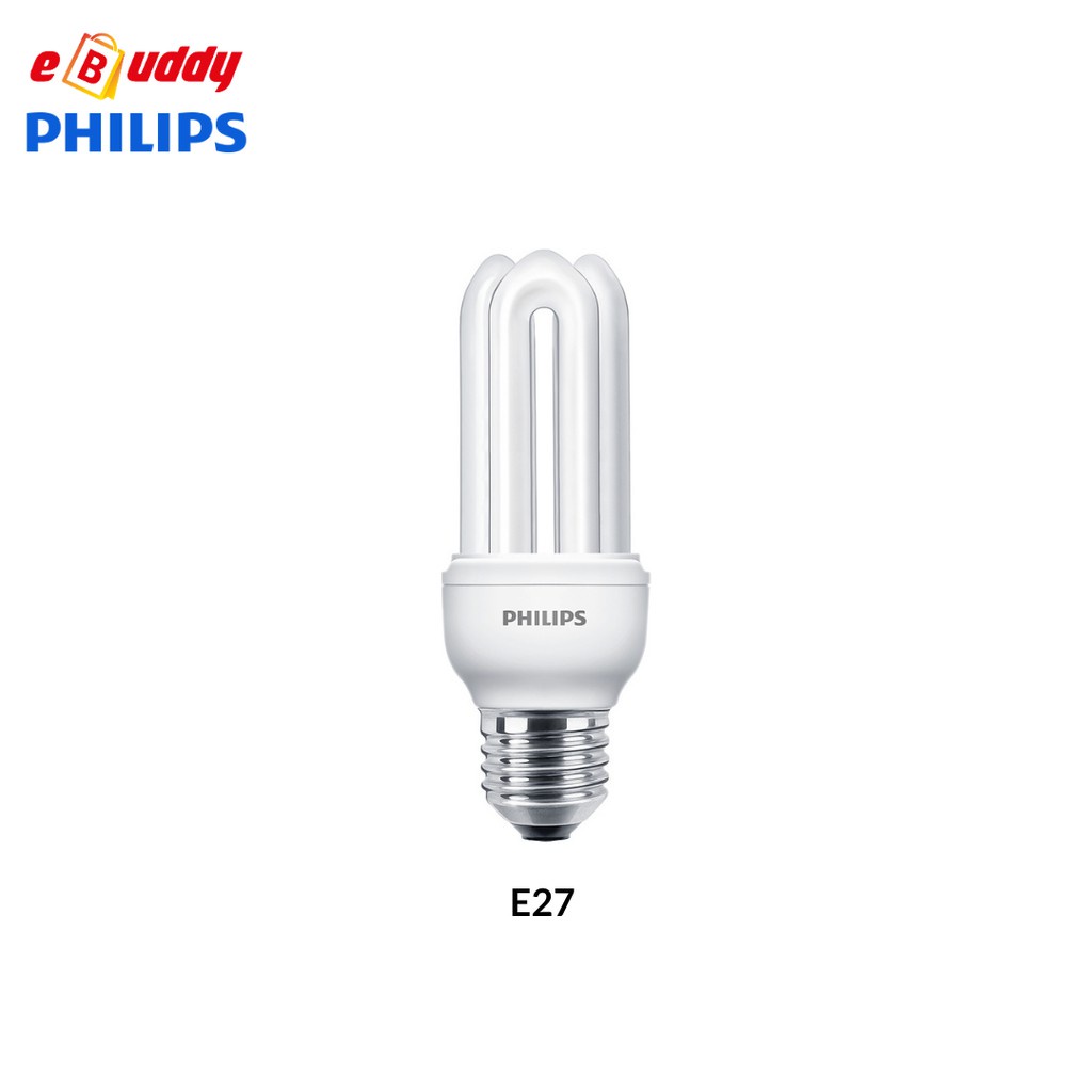 PHILIPS E27 Genie Energy Saver Bulb 8W 11W 14W ( 2700K Warm White / 6500K Daylight ) | Shopee ...
