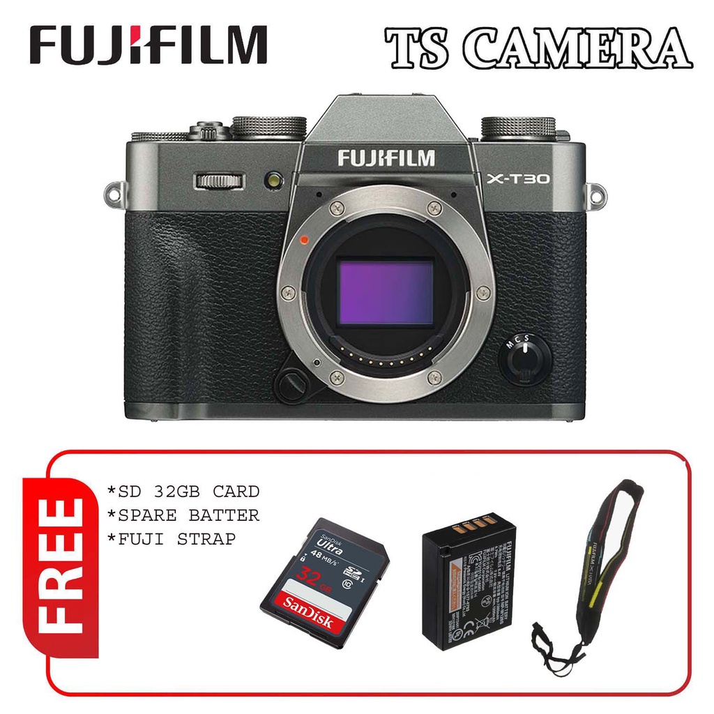 FUJIFILM X-T30 / XT30 WITH KIT LENS 18-55MM CHARCOAL SILVER (FUJIFILM ...