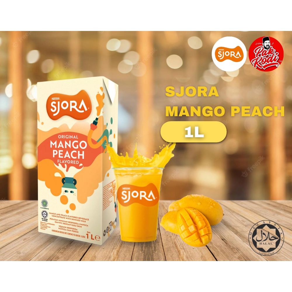 SJORA Mango Peach 1L Concentrate ( Party ) | Shopee Malaysia