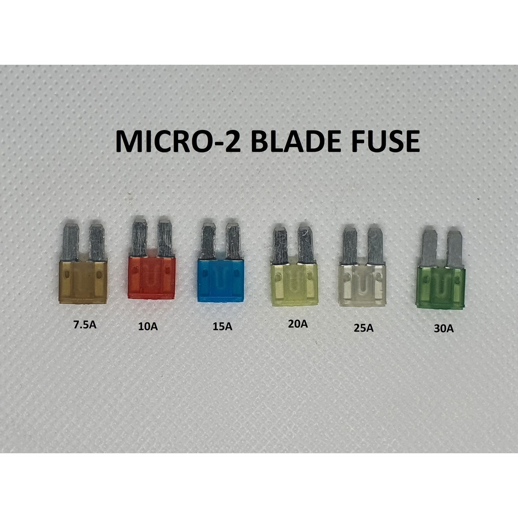 MICRO2/MICRO-2 BLADE FUSE (FORD RANGER FUSE) - 10 PIECE (1PACKET) | Shopee Malaysia