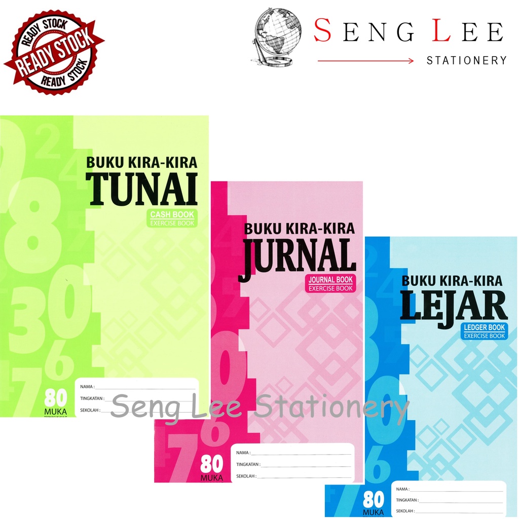 Uni F4 Card Cover Buku Lejar / Buku Jurnal / Buku Tunai 80pages ...