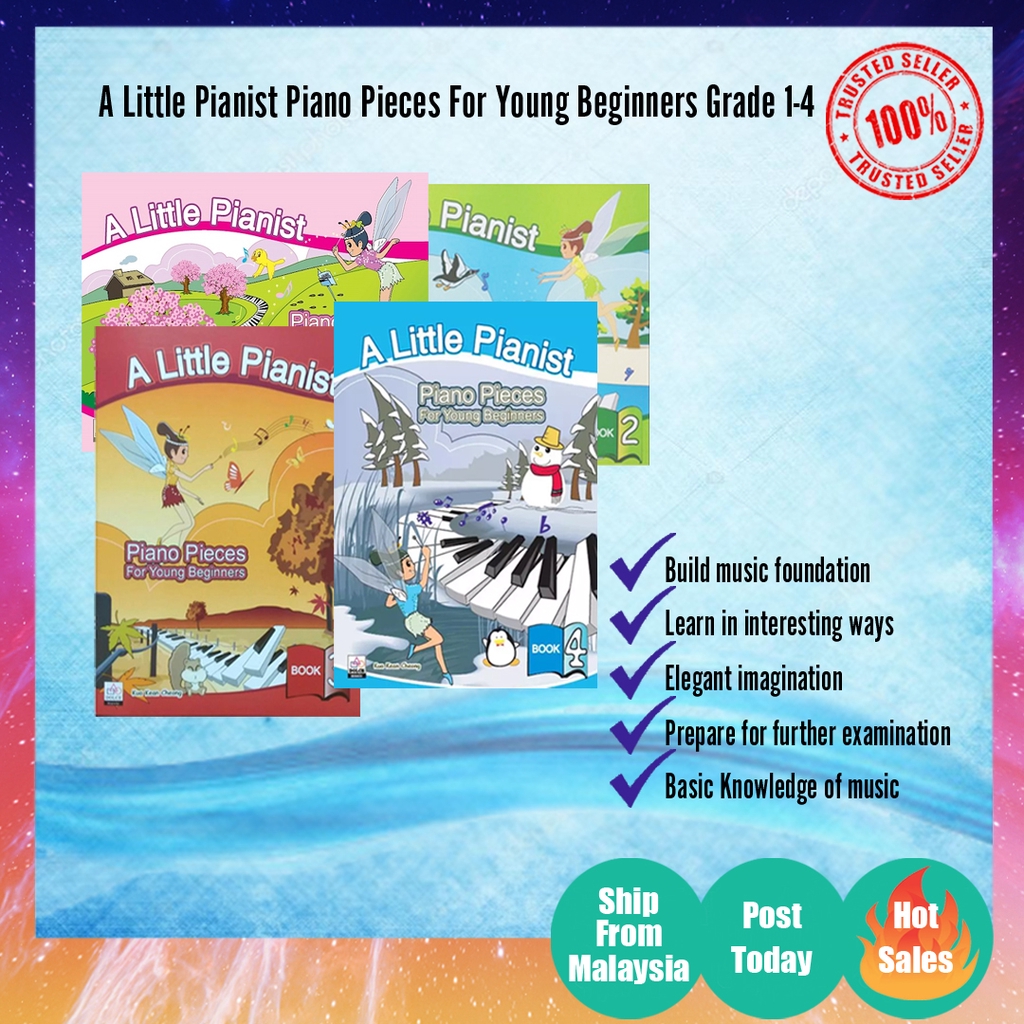 A Little Pianist Piano Pieces For Young Beginners Book 1-4 | Shopee ...