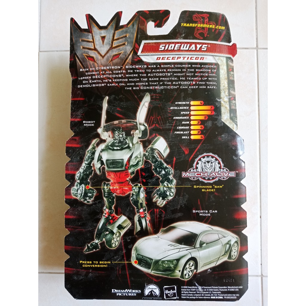 Transformer 2 Sideways