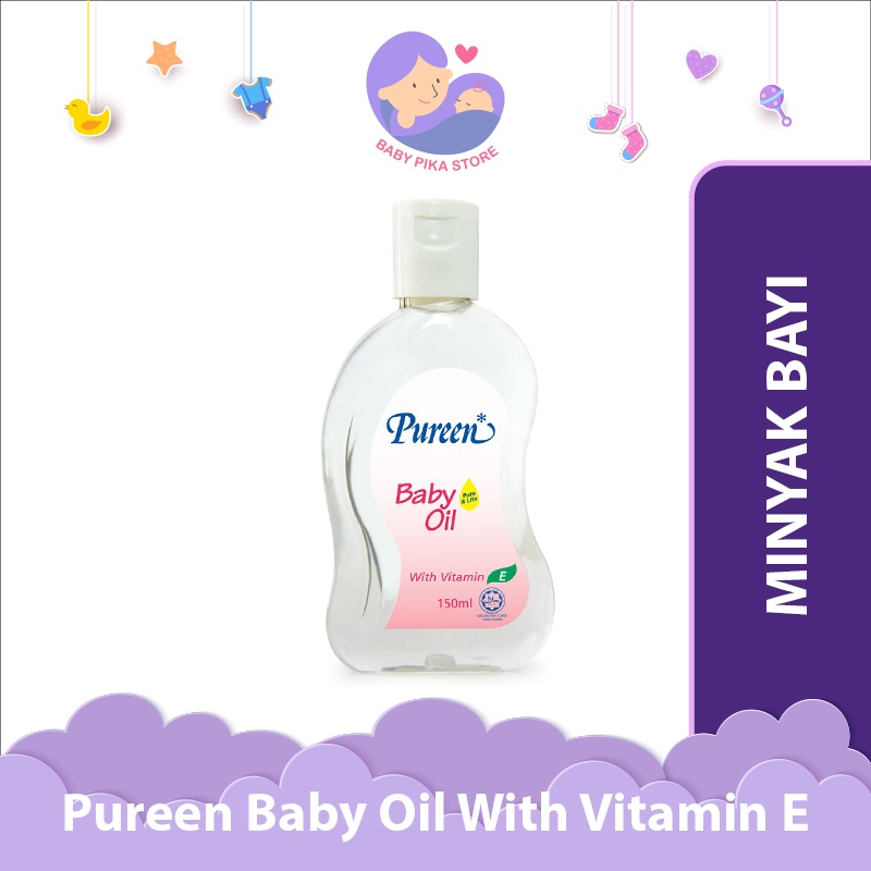Pureen Baby Oil with Vitamin E 150ml / 300ml | Shopee Malaysia
