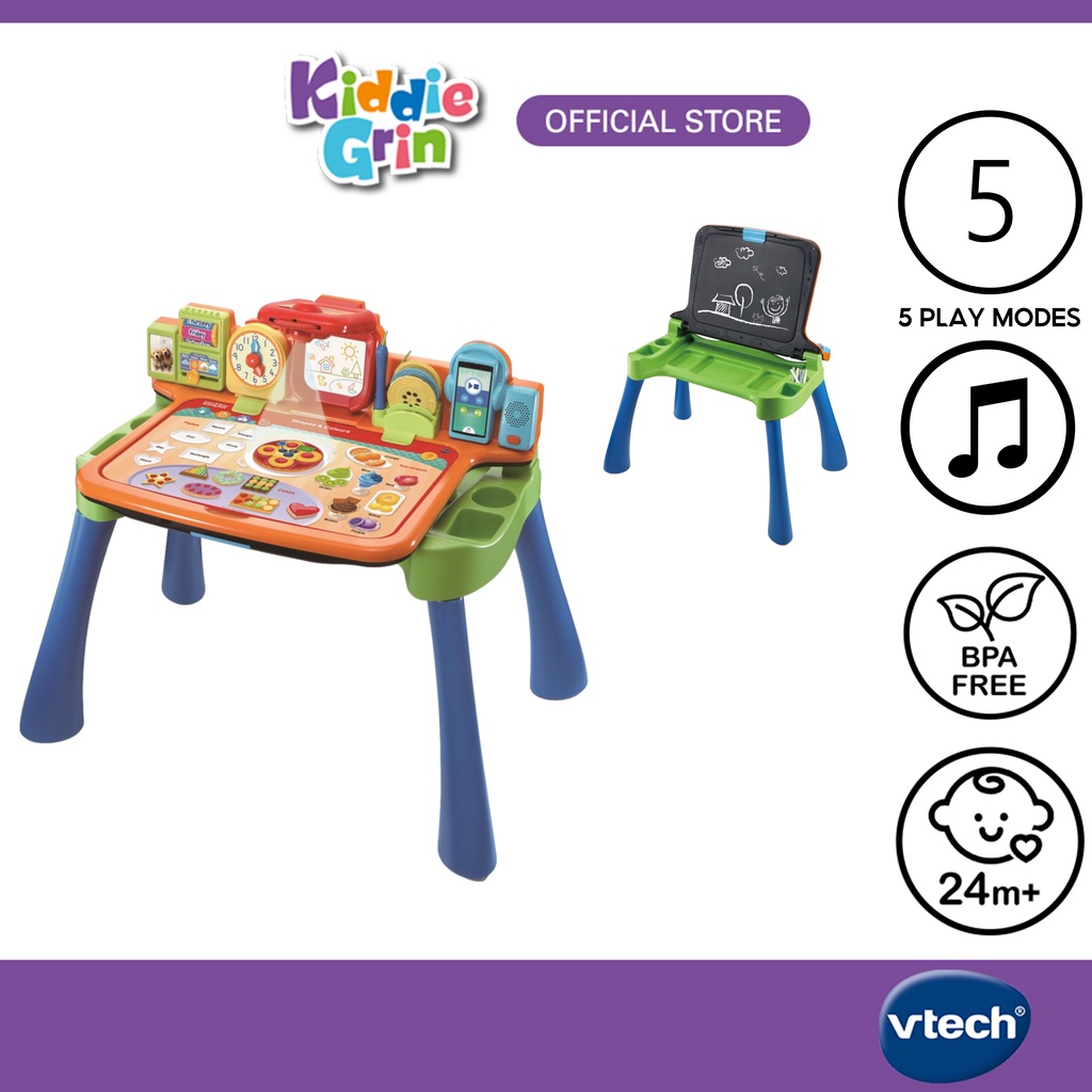 VTECH 5 in 1 Draw & Learn Activity Desk Toddler Preschool Kid Toys ...
