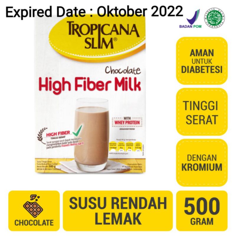 Tropicana Slim High Fiber High Calcium Milk Chocolate 500gr | BeeCost
