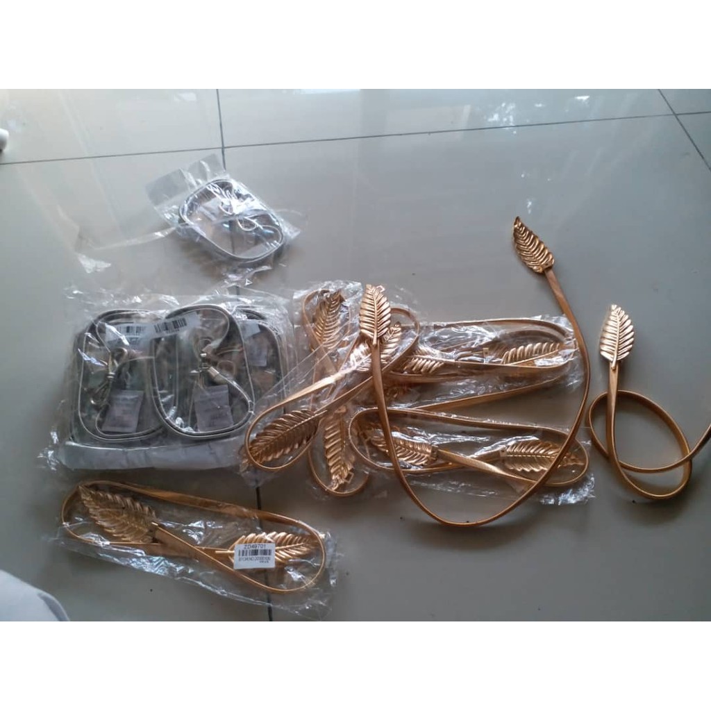 Belt Leaf Metal Tali Pinggang Reben Besi | Shopee Malaysia
