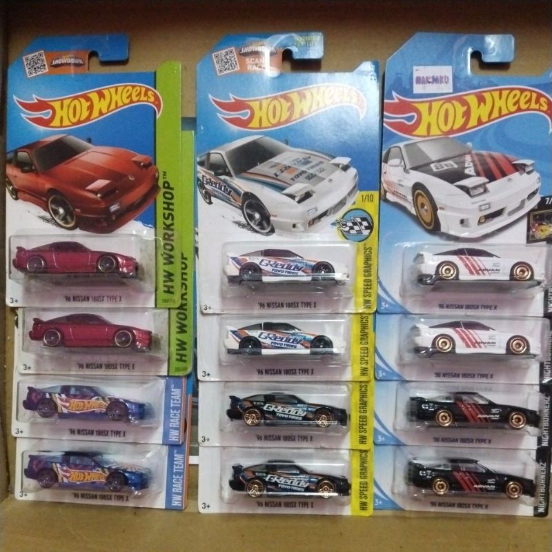 Hot Wheels 96 Nissan 180sx Type X Shopee Malaysia