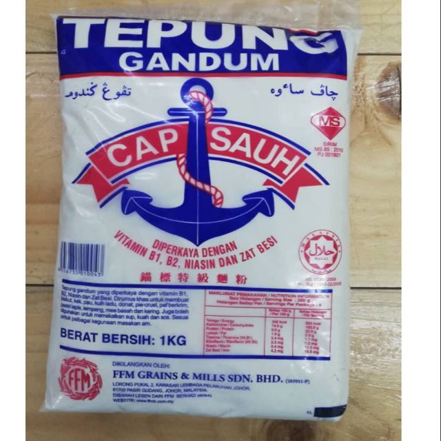 READY STOCK TEPUNG GANDUM CAP SAUH Wheat Flour 1KG | Shopee Malaysia