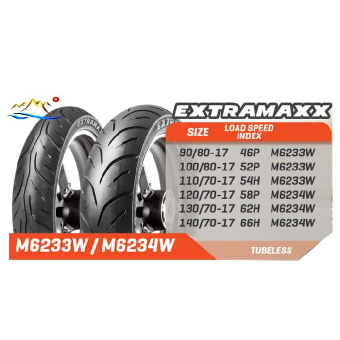 MAXXIS TYRE EXTRAMAXX M6233W M6234W 90.80.17 110.70.17 120.70.17 130.70 ...