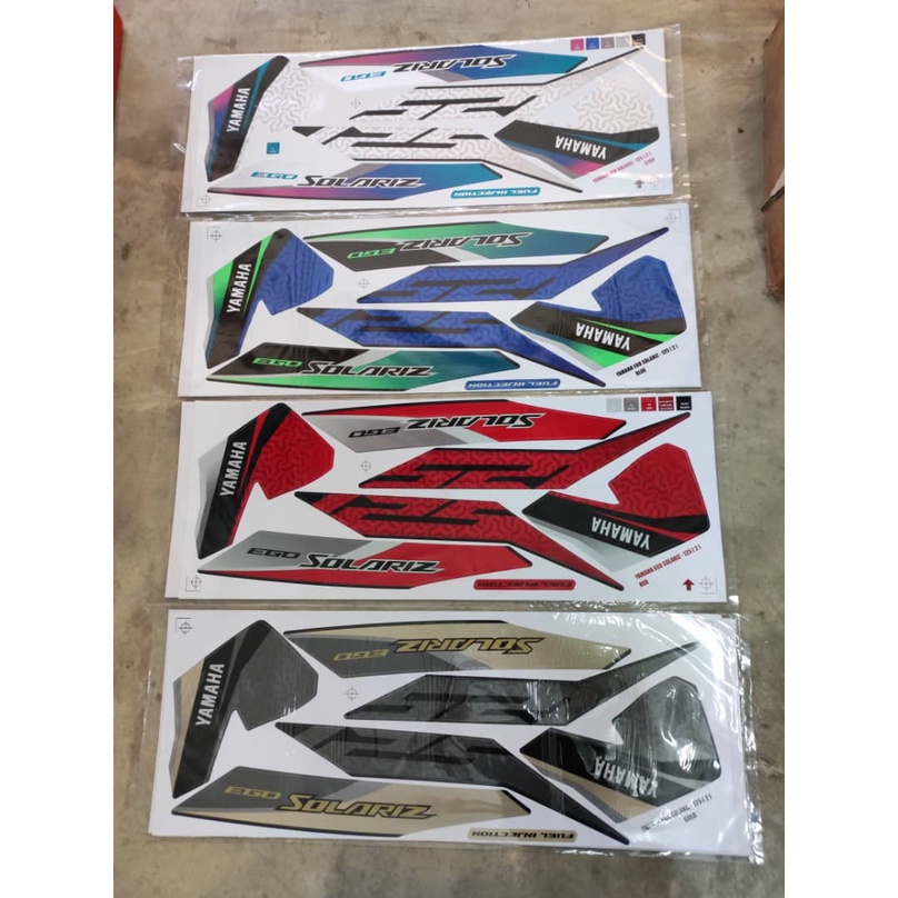 stiker sticker body stripe cover set (2) Yamaha Ego Solariz | Shopee Malaysia