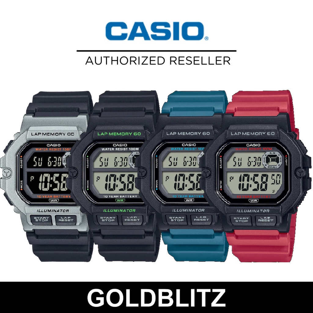 Casio Men's Digital Sport Running Watch WS-1400H-1A WS-1400H-1B WS ...