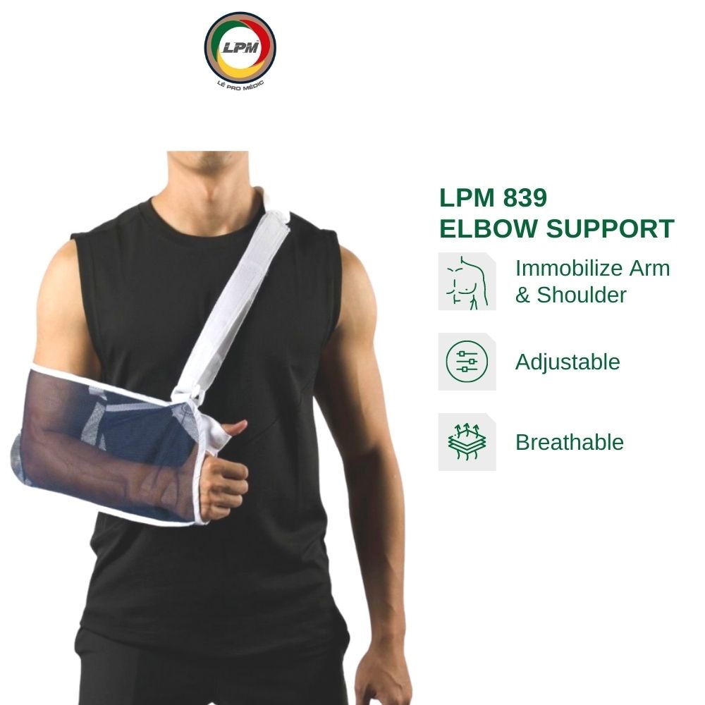 LPM Arm Support 839 Medical Arm Sling Breathable Netting with Thumb ...