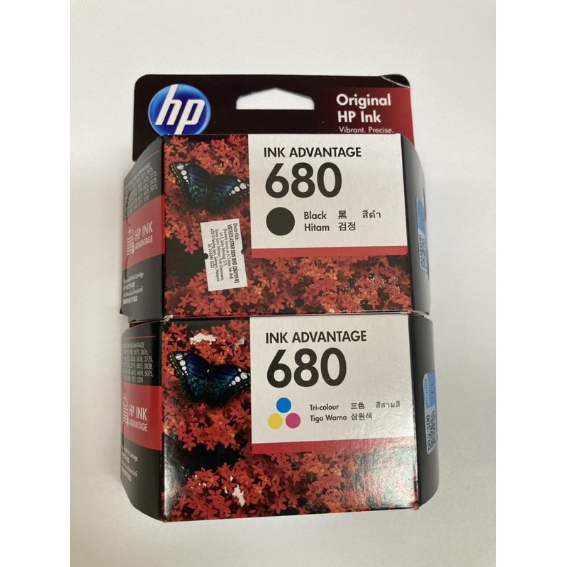 HP 680 Black / Tri-Colour Original Ink Catridge | Shopee Malaysia