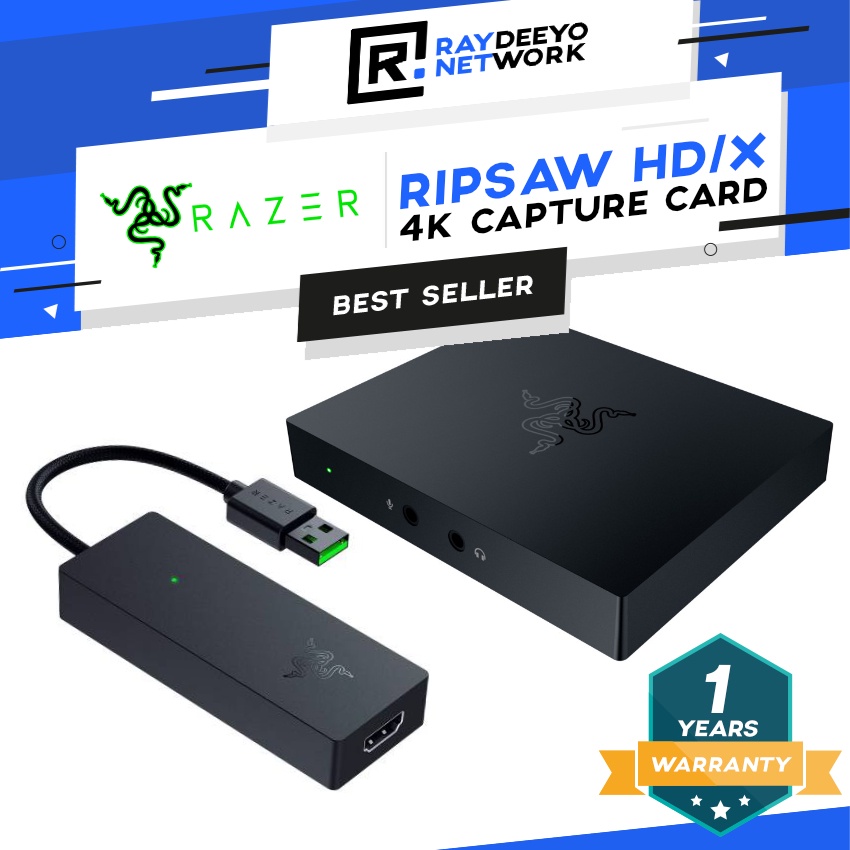 Razer Ripsaw HD / Ripsaw X - Game Capture Card [1080p at 60FPS Stream ...