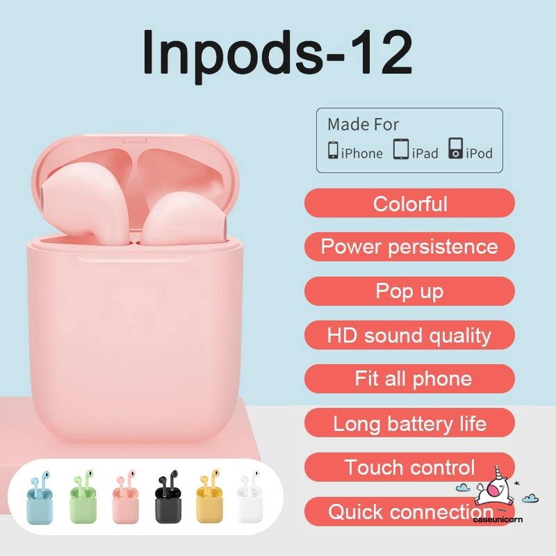Super Max Store/inPods I12 TWS Bluetooth Inpods 12 Headset Wireless ...