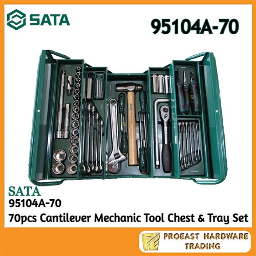 SATA [ 95104A-70 ] - 70pcs Cantilever Mechanic Tool Chest & Tray Set ...