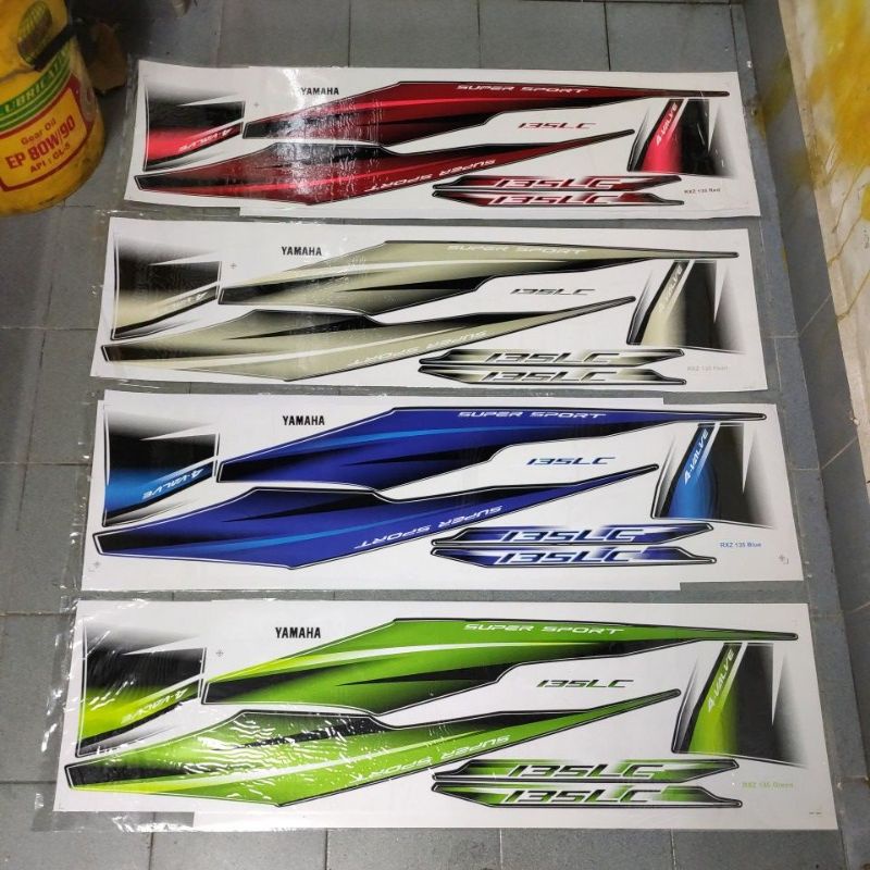 Yamaha LC135 V1 (1) 1ST GENERATION Body Sticker Stiker - Stripe Strike 135LC LCV1 LC V1 EVOZ EVO ...