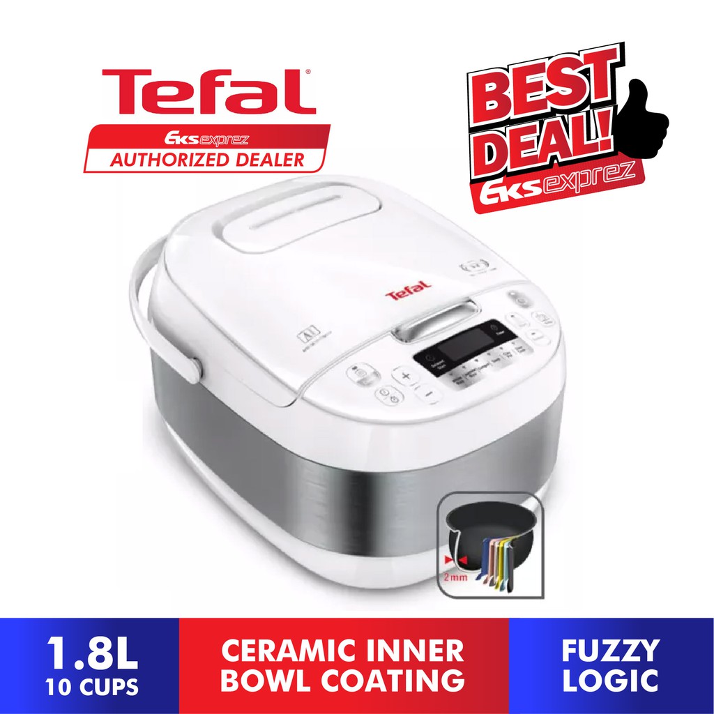 Tefal Delirice Fuzzy Logic Rice Cooker (10 Cups/1.8L) RK7521 / RK752165 | Shopee Malaysia