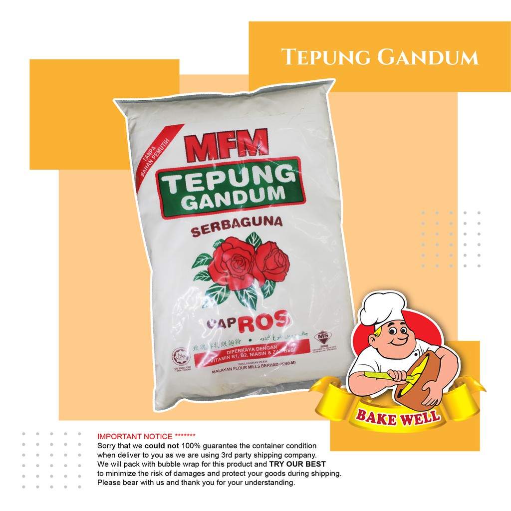 Tepung Gandum Cap Ros 850g | Shopee Malaysia