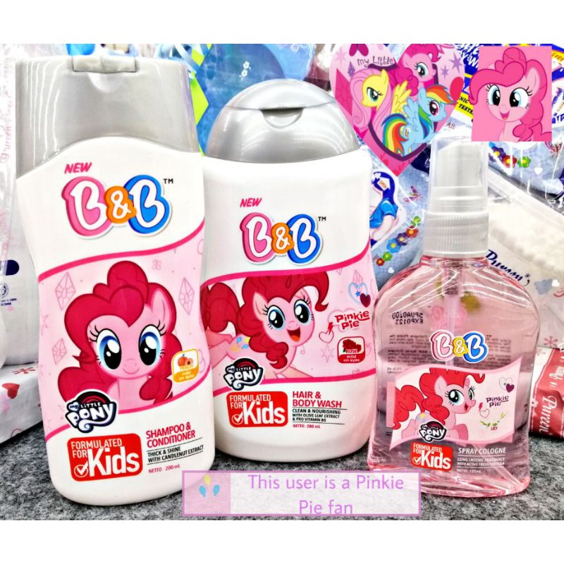 My little pony B&B kids body wash shampoo & spray cologne ( Ready stock ...