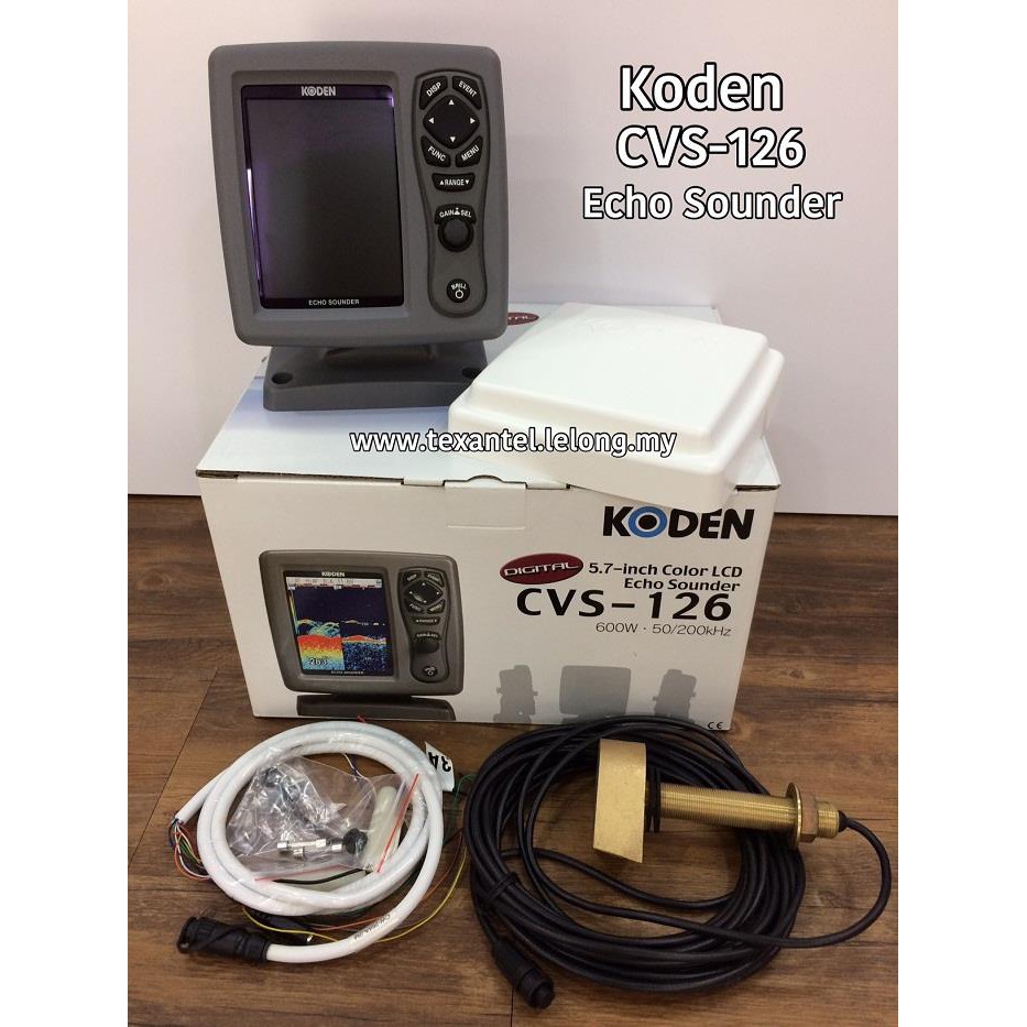 Koden CVS-126 Digital Echo Sounder with 5.7-inch Color LCD | Shopee ...