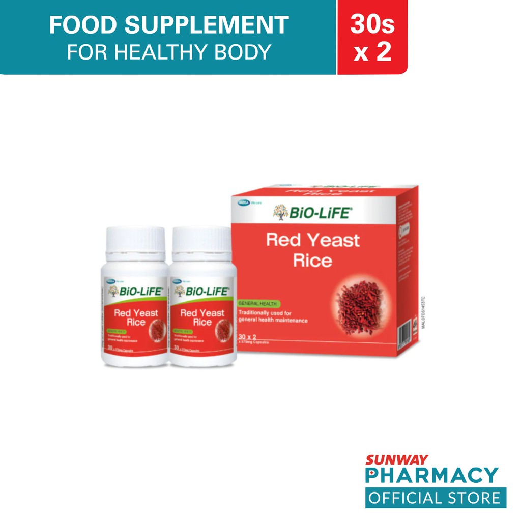 Biolife Red Yeast Rice (2 x 30's) | Shopee Malaysia