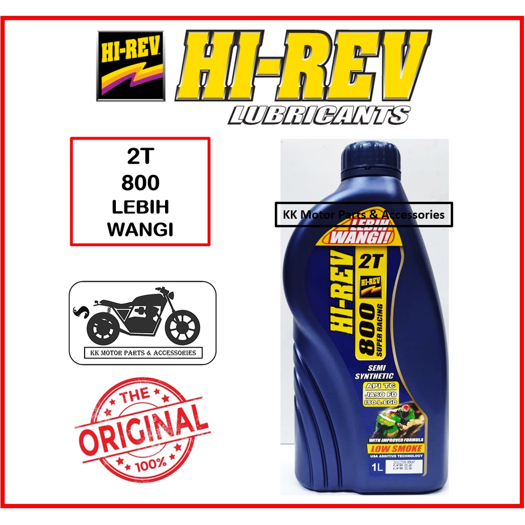 [100% ORIGINAL !!!] HI-REV HIREV 800 2T SEMI SYNTHETIC MOTORCYCLE ...