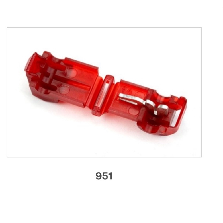 3M Scotchlok Female T-Tap IDC Connector 951 Quick Slide Terminal-1Bag x ...