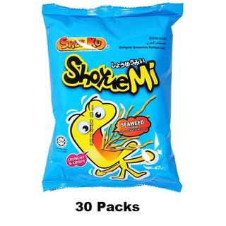 10 Packs Snek Ku Shoyuemi Seaweed Flavoured Crackers 15g Each HALAL ...