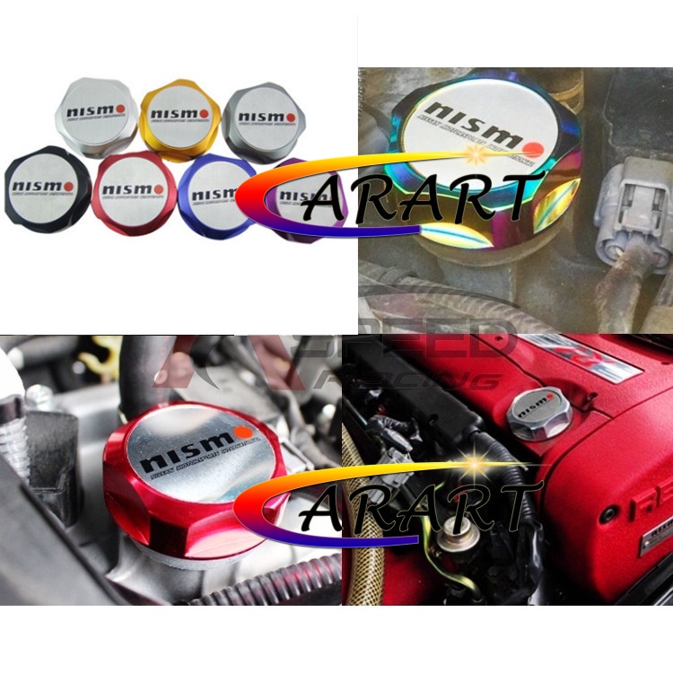 NISSAN Car Styling Nismo Aluminum Engine Oil Tank Cap Fuel Filler Tank ...