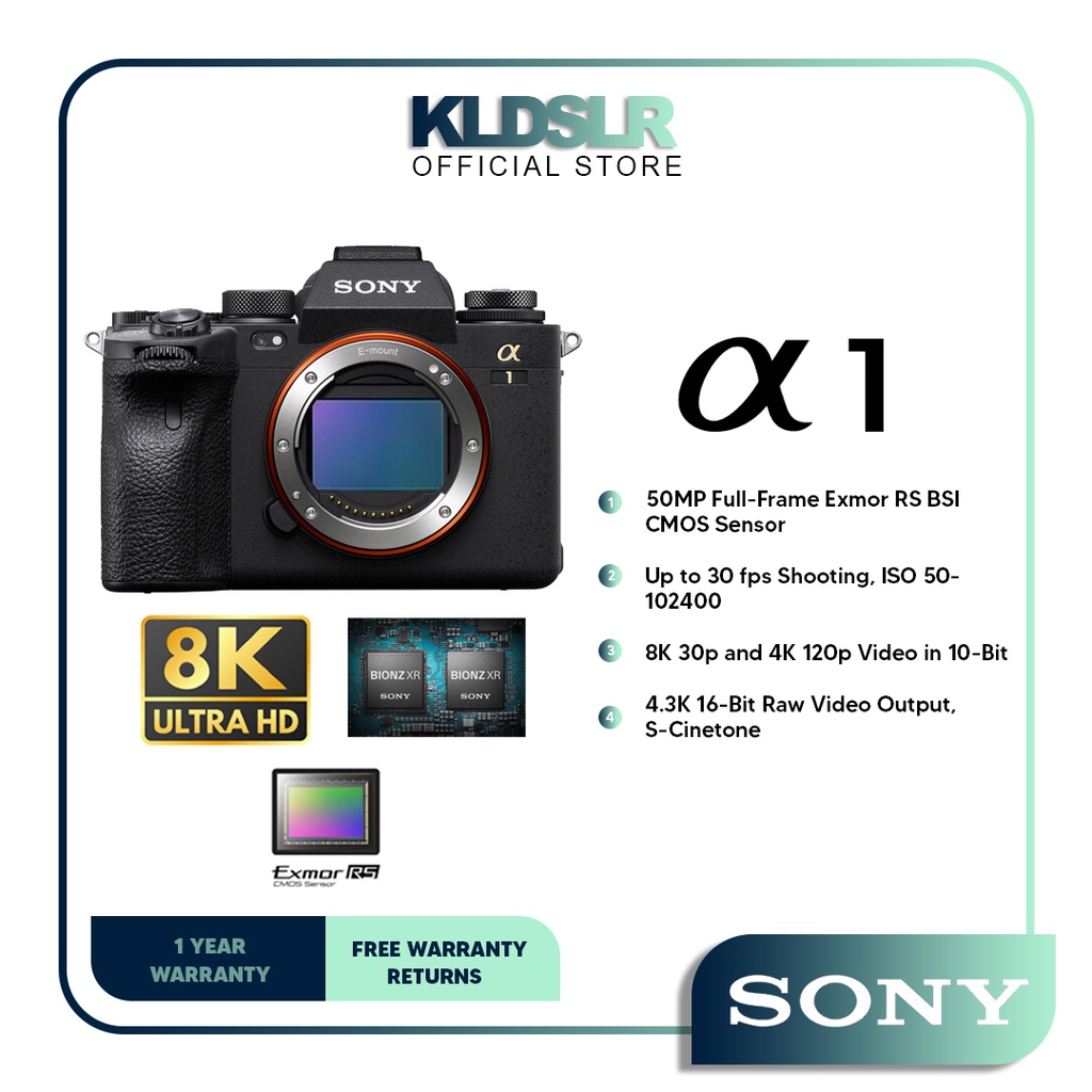 (Ready Stock) Sony Alpha 1 / A1 / A 1 Mirrorless Digital Camera (Body ... (Ready Stock) Sony Alpha 1 / A1 / A 1 Mirrorless Digital Camera (Body ...